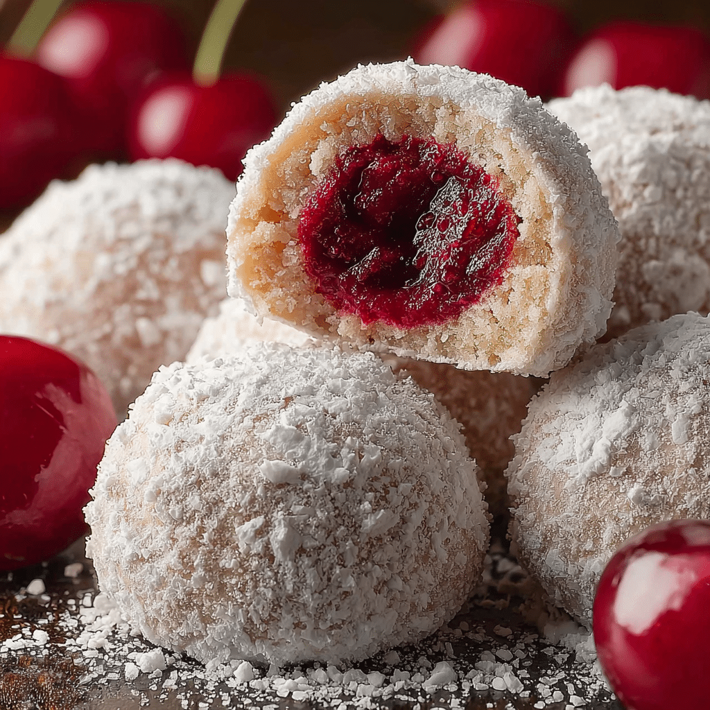 Irresistible Cherry Snowball Cookies