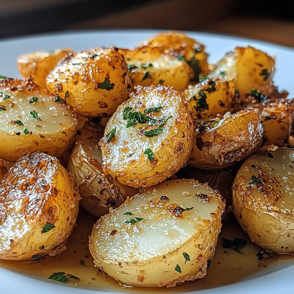 Crispy Garlic Butter Potatoes