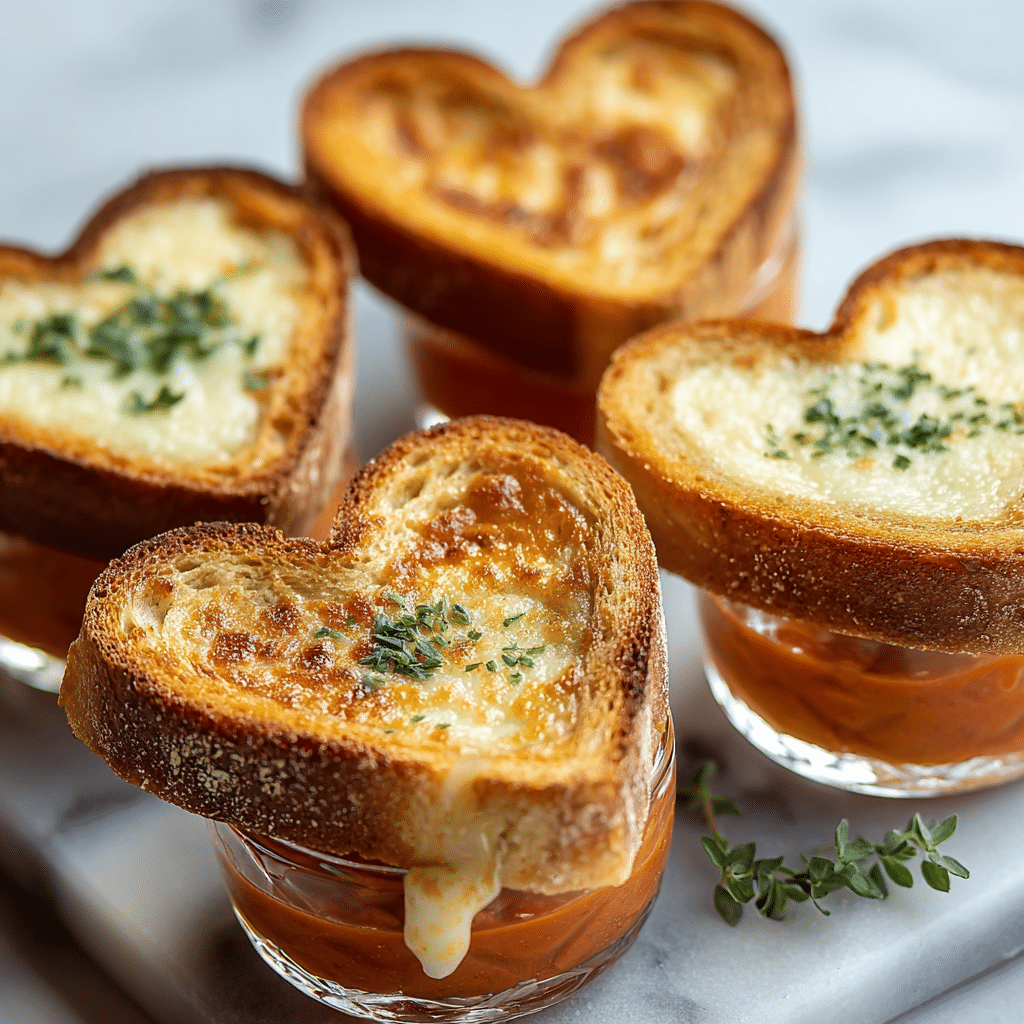 Mini Grilled Cheese Hearts