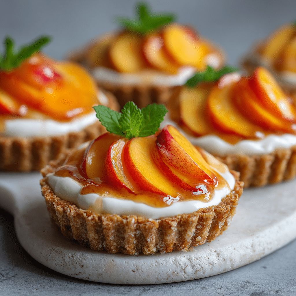 Mini Peach and Cream Cheese Tarts