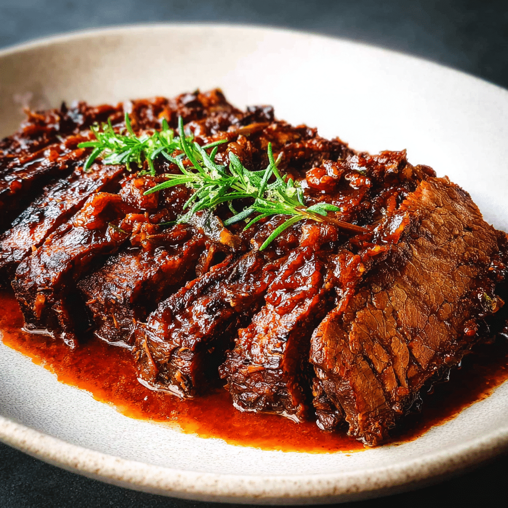 Tender Braised Beef Brisket